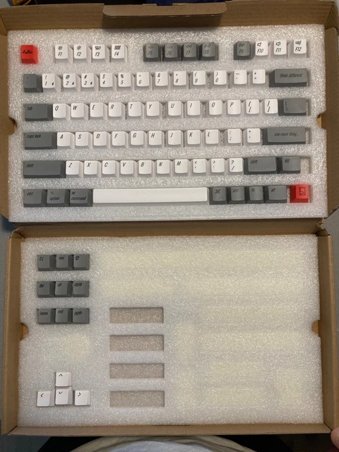 KEYCHRON OEM PROFILE PBT Retro Keycap Set for K2/Q1/V1 Keyboards ...