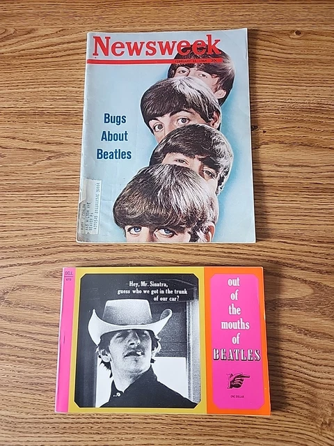 THE BEATLES PAIR original 1964 USA magazines in very good complete ...