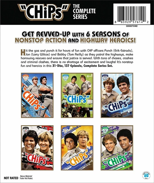 CHIPS COMPLETE SERIES Season 1-6 1 2 3 4 5 6 DVD BOX SET SEALED RARE ...