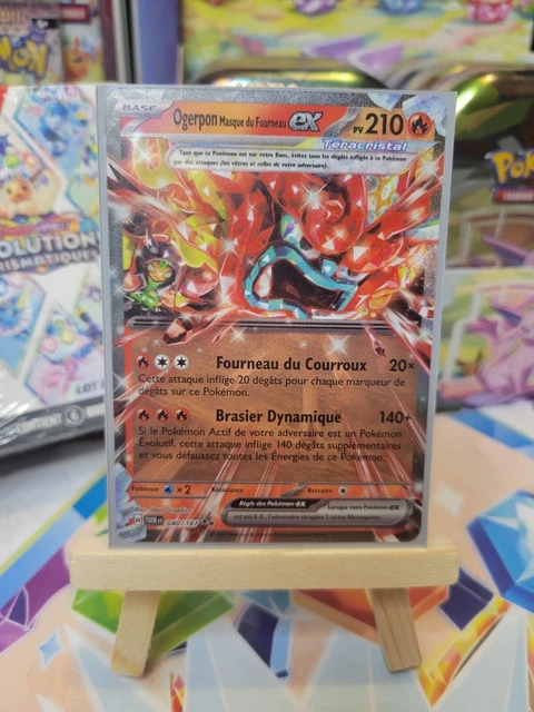 CARTE POKÉMON OGERPON Masque du Fourneau EX 040/167 TWM FR NEUF téracristal EUR 4,50 - PicClick FR