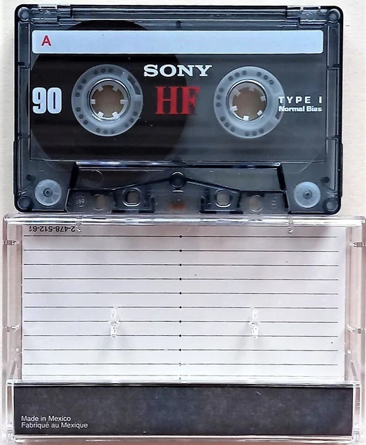 SONY HF 90 Blank Audio Cassette Tape Made in Mexico, COLLECTABLE £50.00 ...