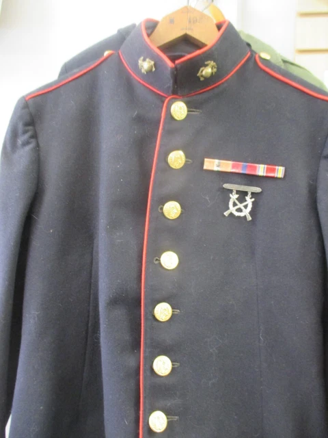 WWII USMC MARINE Corps Dress Blue Uniform - Named Pants £236.23 ...