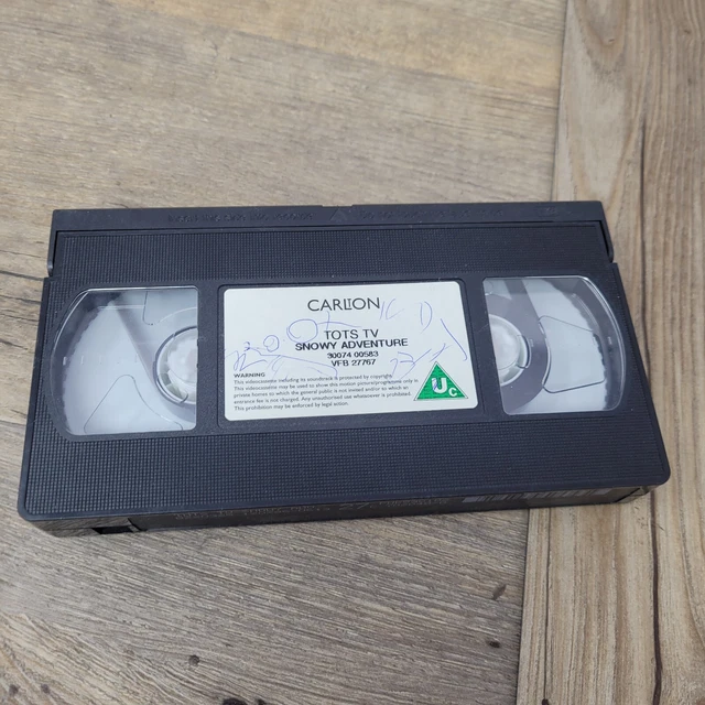 VINTAGE VHS VIDEO Cassette ~ Tots Tv ~ Snowy Adventure ~ 1996 ~ Rare No ...