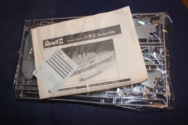REVELL HMS INVINCIBLE Aircraft Carrier Model Kit 1/700 Sealed #05020 No ...