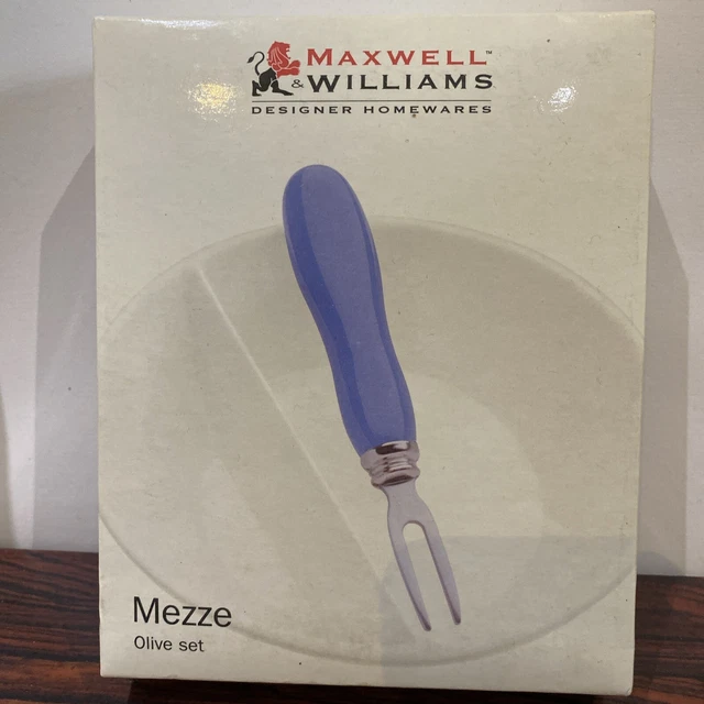 MAXWELL WILLIAMS MEZZE Set - Olive Dish and Fork £5.00 - PicClick UK