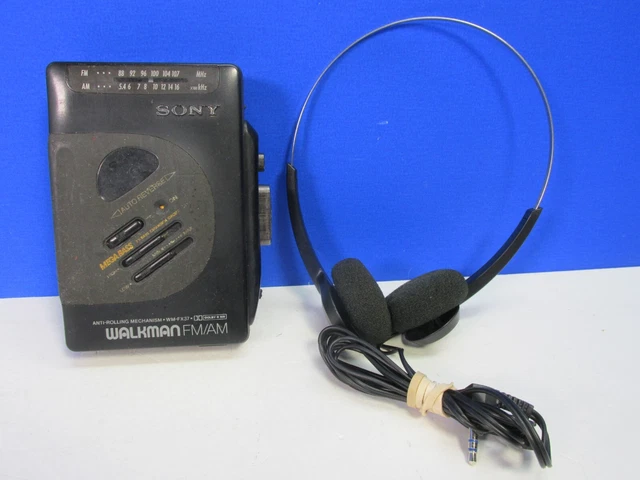 WORKING VINTAGE SONY WALKMAN WM-FX37 PORTABLE TAPE CASSETTE PLAYER ...