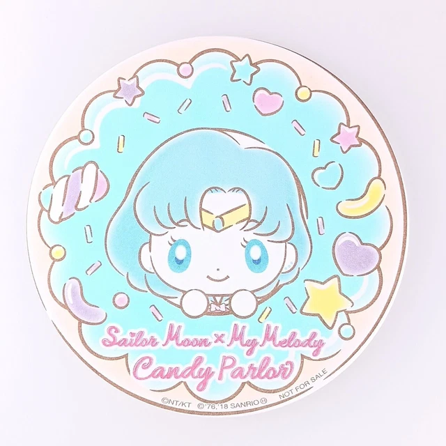 SAILOR MERCURY SAILOR Moon × My Melody Candy Parlor Coaster From Japan ...