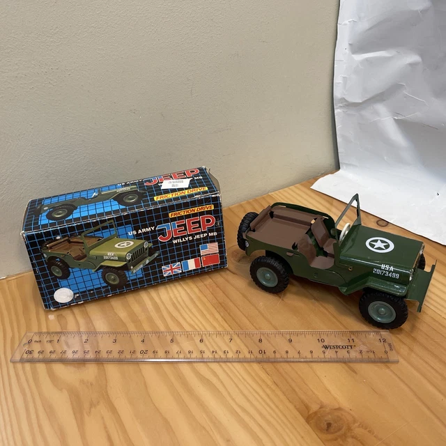 TIN TOY US Army WILLYS JEEP MB Czechoslovakia W/BOX £47.36 - PicClick UK