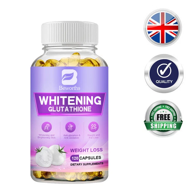 WHITE TOMATO GLUTATHIONE Capsules For Skin Whitening Brightening Anti ...