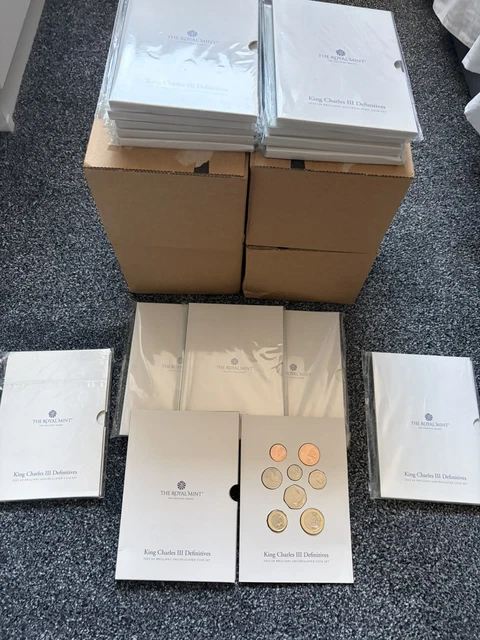 2023 ROYAL MINT Definitive Annual Coin Set with Salmon 50p Privy Mark ...