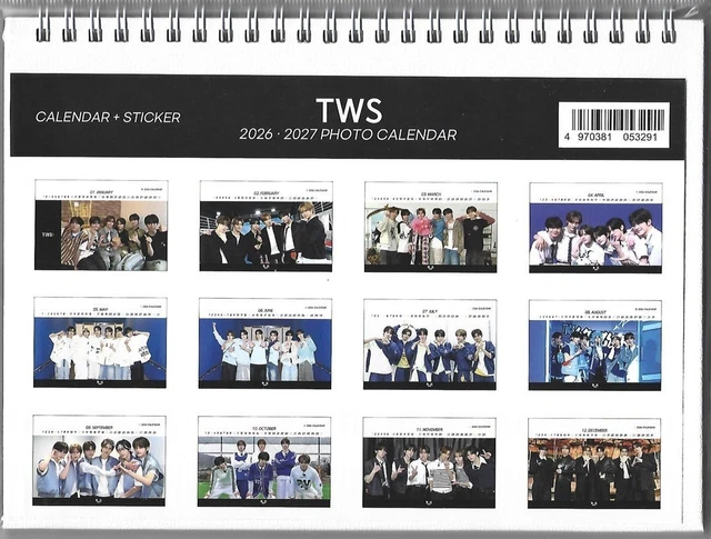 TWS FOTOKALENDER 2026 & 2027+ [12P Postkartenset] K-POP 2025-00 EUR 28 ...