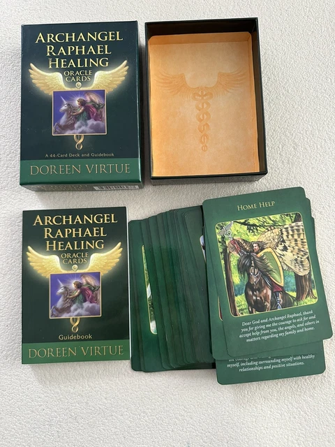 DOREEN VIRTUE ARCHANGEL Raphael Healing Oracle 44x Card Deck ...