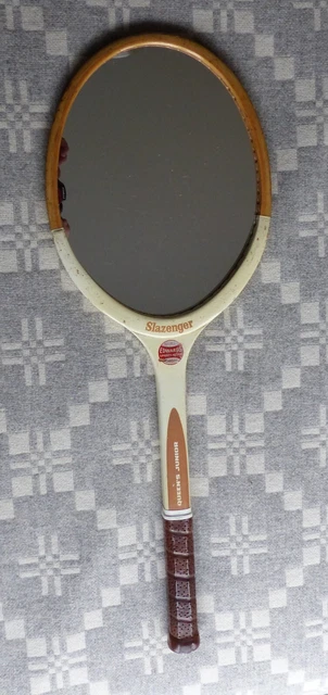 VINTAGE UPCYCLED SLAZENGER Queen's Junior Wooden Tennis Racket MIRROR £ ...