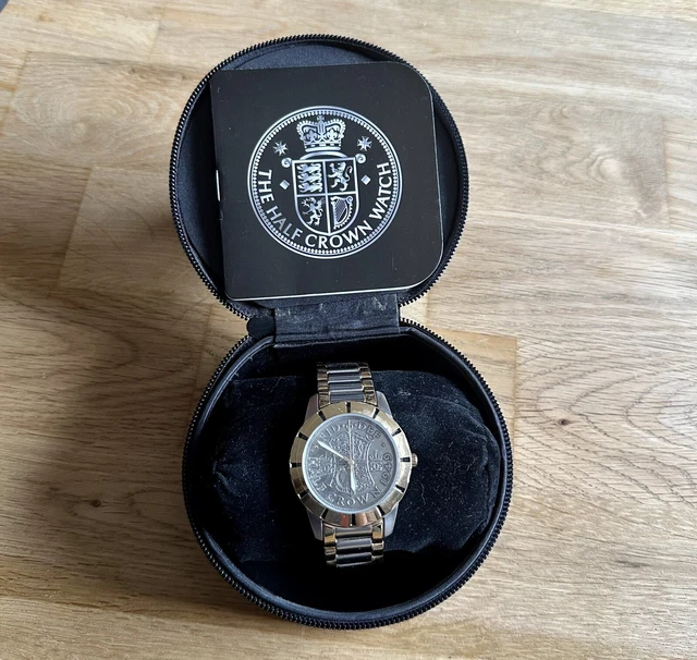 HALF CROWN COIN Wrist Watch In Box With Booklet dated 1949 £40.00 ...