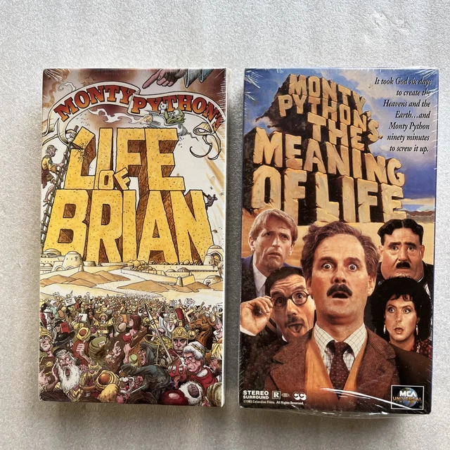 MONTY PYTHON'S LIFE of Brian + The Meaning of Life VHS LOT NEW SEALED £ ...