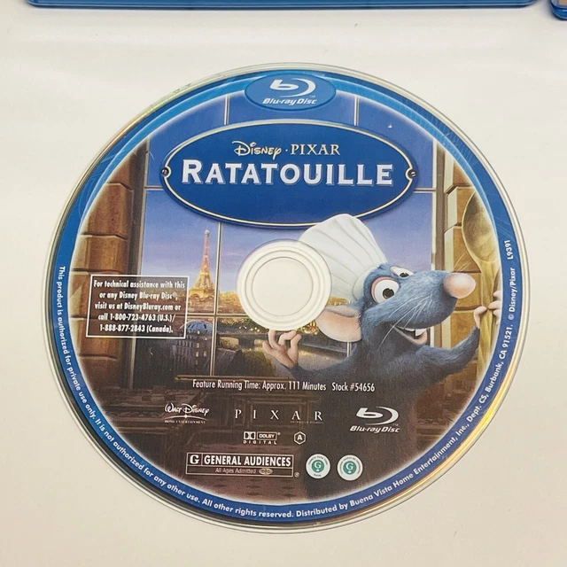 LOT OF 6 Disney Blu-ray Discs Movies - Moana Up Ratatouille Dory ...