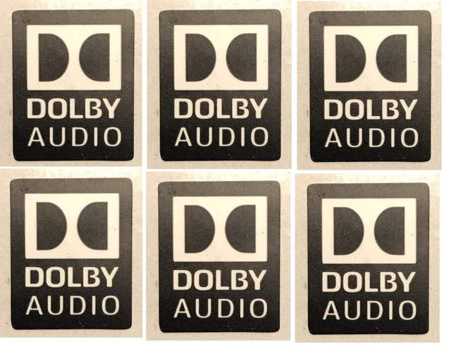 DOLBY AUDIO SURROUND Sound Logo STICKER 5.1 7.1 7.2 Electronics & Decor ...