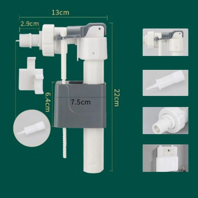 CONCEALED TOILET VALVE Built-in Filter Screen Instantaneous Water Stop ...