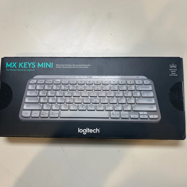 LOGITECH MX KEYS Mini Bluetooth Backlit Ergonomic Keyboard - Pale Grey ...