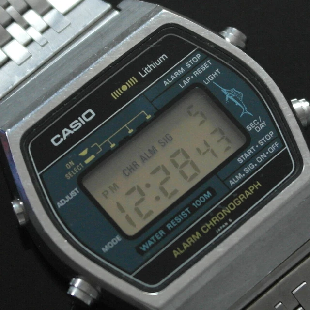 VINTAGE CASIO W-250 MARLIN MODULE {108} 1980 Men's Digital Classic ...