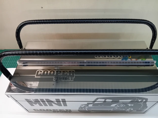 CLASSIC MINI COOPER Sport styled stainless toolbox gr8 gift with free p ...