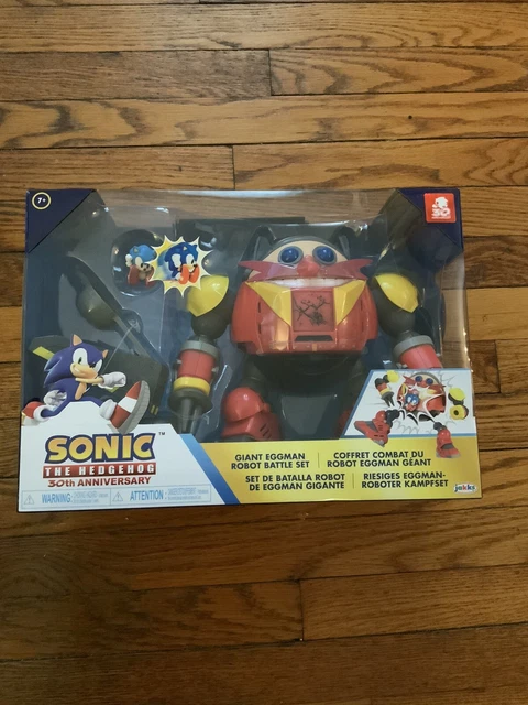 SONIC THE HEDGEHOG 30th Anniversary Giant Eggman Robot Battle Set £19. ...