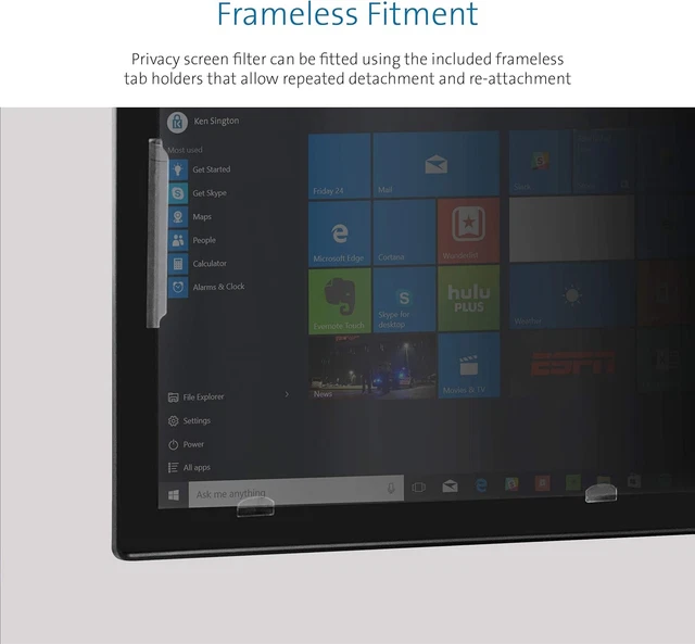 KENSINGTON BLICKSCHUTZFILTER 2-WEGE remov. 22.0 1 ACC NEW $188.84 ...