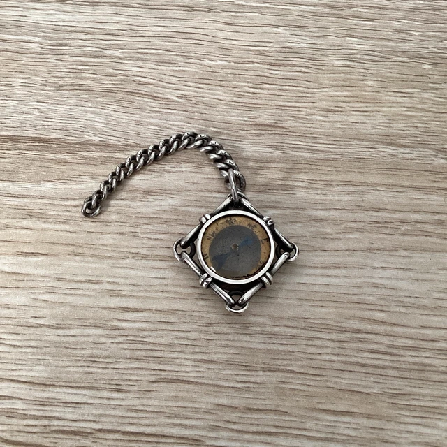 ANTIQUE VICTORIAN SOLID Silver Compass Fob £99.48 - PicClick UK