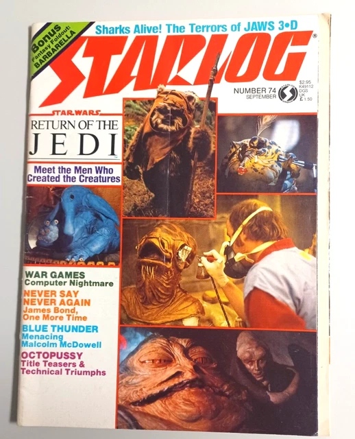 STARLOG MAGAZINE #74, O'Quinn Studios, Sept 1983, ROTJ Return of the ...