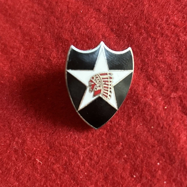 WW2 US ARMY 2Nd Infantry Division Unit Dui Crest Insignia Pin's Badge £ ...