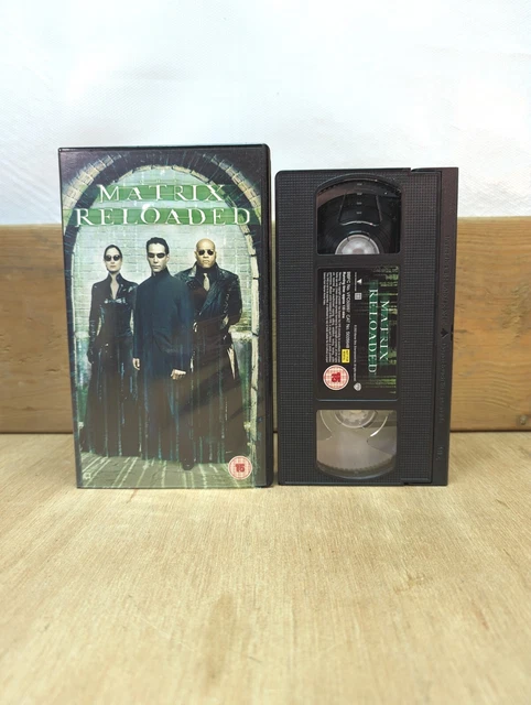 THE MATRIX RELOADED (VHS Video, 2003) Keanu Reeves Dystopian Action ...