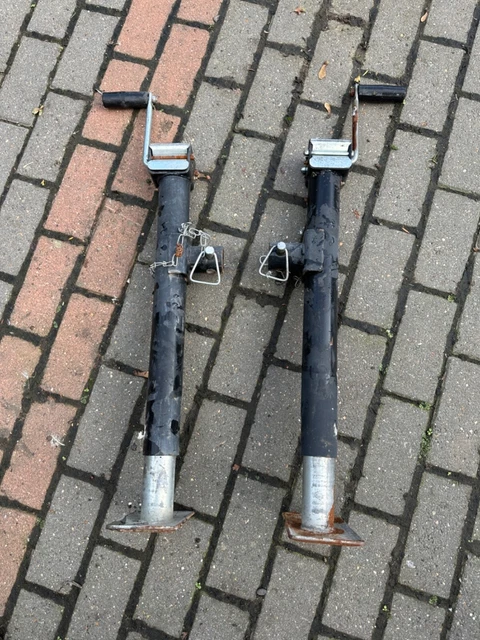 ONE TRAILER JACK Leg Side Winding 2000kg Heavy Duty JOCKEY WHEEL Prop ...