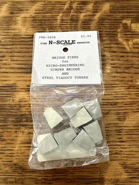 N SCALE BRIDGE Piers For Micro-Engineering Girder Bridge #3608 New $11. ...