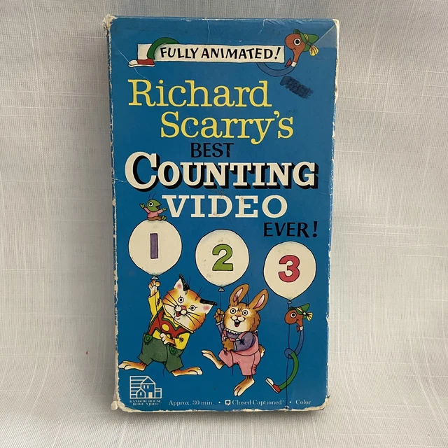 RICHARD SCARRY'S BEST Counting Video Ever (1989 VHS) EUR 8,28 - PicClick FR