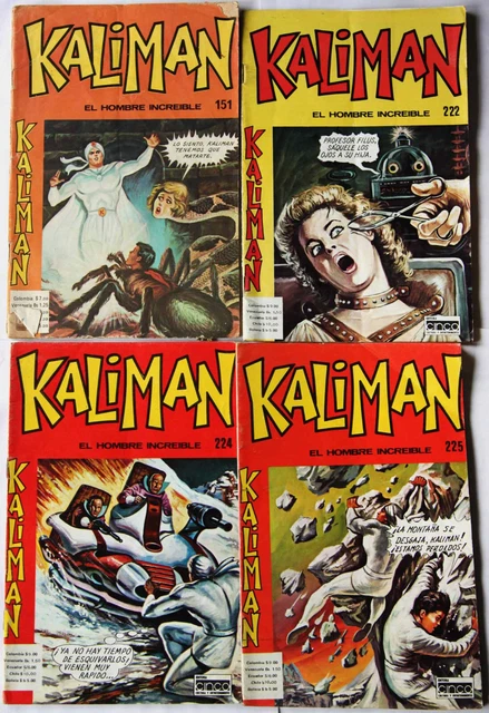 4 KALIMAN 1980'S Comics Magazine Fine-VeryFine Spanish Mexico £24.43 ...