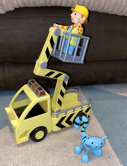 BOB THE BUILDER Flex The Yellow Cherry Picker Toy Vehicle - With Two ...