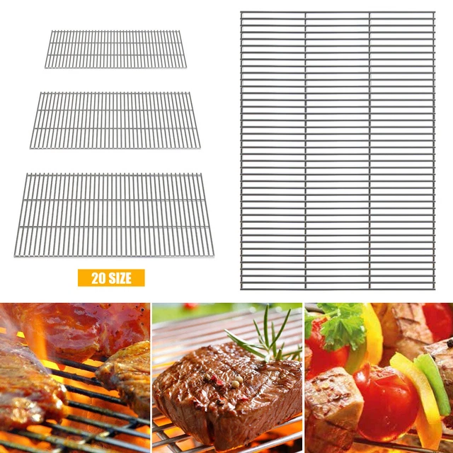 STAINLESS STEEL, CAST Iron BBQ Grill Grate Grid Rack Net Replace ...