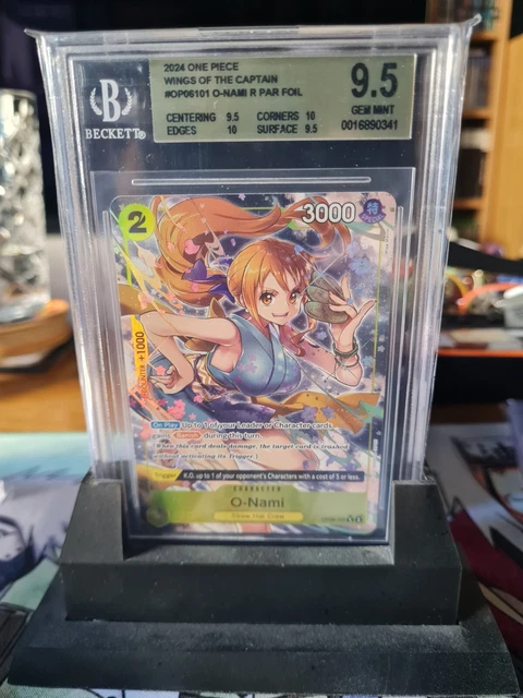 ONE PIECE KARTENSPIEL - Flügel des Kapitäns - Alt O-Nami - OP06-101 R - BGS9.5 EUR 101,25 ...