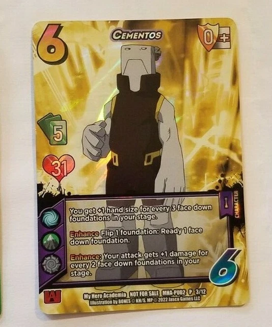 CEMENTOS MY Hero Academia Foil Promo Card # Mha-Pu02 3/12 $6.61 - PicClick