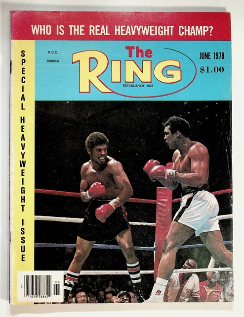 1978 JUNE THE Ring Boxing Magazine Muhammad Ali Leon Spinks Ken Norton ...