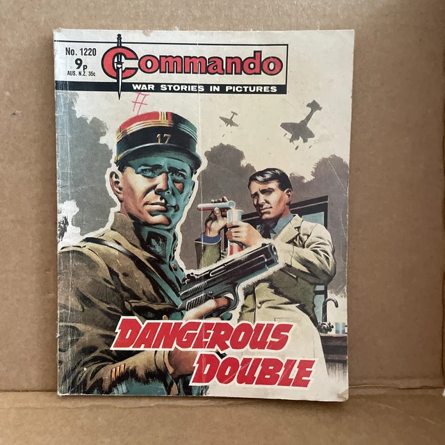 VINTAGE RETRO WAR Comic Book Commando WW2 Stories #1220 Dangerous ...