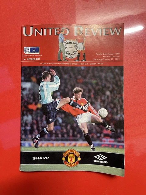 UNITED REVIEW - 1999 • Man Utd vs Liverpool FA Cup £2.77 - PicClick UK