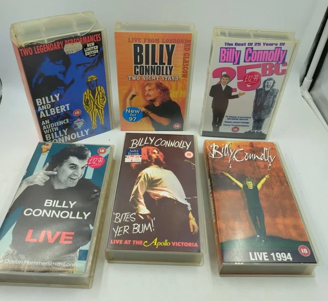 VINTAGE BILLY CONNOLLY VHS Video Tapes Live Stand Up x 6 £4.99 ...