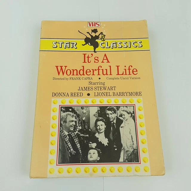 IT'S A WONDERFUL Life Star Classics VHS Release Big Box 1986 Version ...