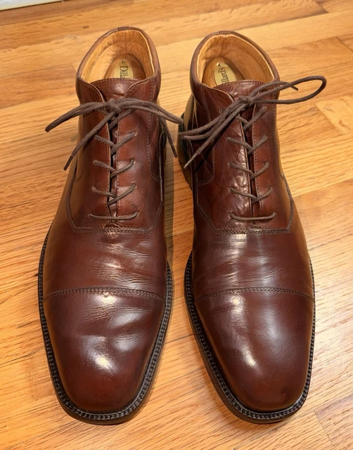 VTG JOHNSTON AND Murphy Cellini Ankle Lace Up Chukka Boots Men’s Size ...