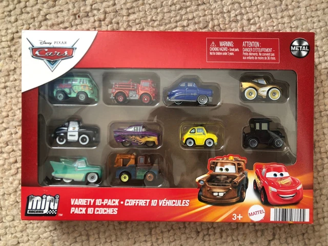 DISNEY PIXAR CARS Diecast Mini Racers 10 Pack Golden Cruisin Lightning ...