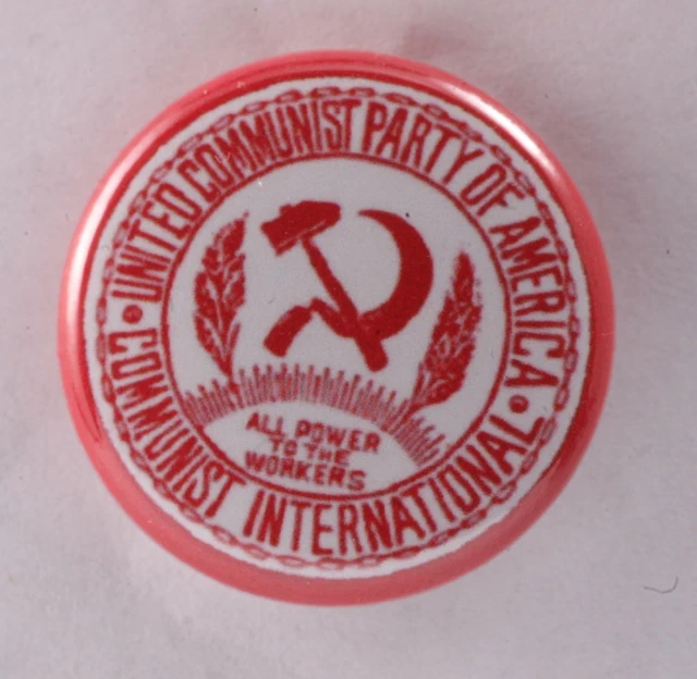 COMMUNIST PARTY USA CPUSA Pin Badge Button America Labor 1" $3.10 ...