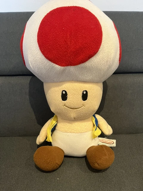 OFFICIAL NINTENDO SUPER MARIO LARGE 12" TOAD PLUSH SOFT TOY TEDDY Free ...
