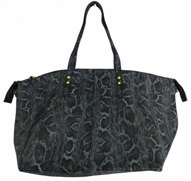 SAC CABAS EN cuir facon python Petite Mendigote EUR 150,00 - PicClick IT