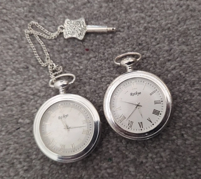 THE HERITAGE COLLECTION Pocket Watch - Rethyo Model x 2 *Read ...